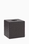 Buy Bottega Veneta Brown Intrecciato Nappa Leather Vertical Tissue Box ...