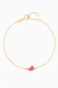 Buy Damas Yellow Ara Heart Bracelet in 18kt Yellow Gold Online for Kids ...