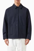 Buy Kith Blue Boxy Collared Overshirt for MEN | Ounass Saudi Arabia