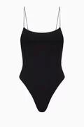 Buy Tropic of C Black The C One-piece Swimsuit in ECONYL® Blend for ...