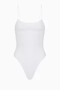 Buy Tropic of C White The C One-piece Swimsuit in ECONYL® Blend for ...