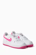 Buy Nike White Air Force 1 Sneakers in Leather Online for Girls ...