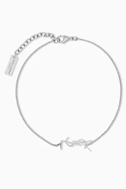 Buy SAINT LAURENT Silver Charm Bracelet in Silver Brass For UNISEX Online Ounass Saudi