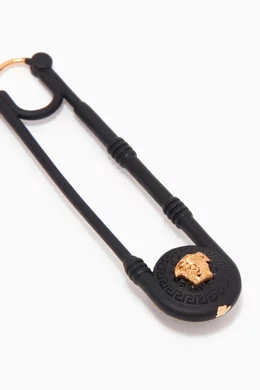Versace medusa safety pin brooch store
