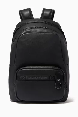 Buy Calvin Klein Jeans Black Campus Backpack in Faux Leather For Men Online Ounass Saudi