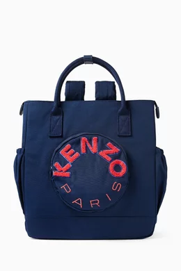 Buy KENZO KIDS Blue Logo Applique Changing Bag For Baby Boys Online Ounass Saudi