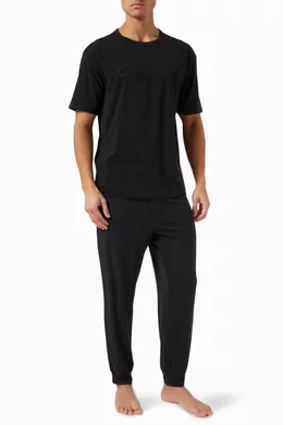 Buy Calvin Klein Multicolour Logo Waistband Lounge Pants in Modal jersey For Men Online Ounass Saudi