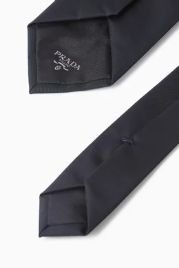 prada logo tie