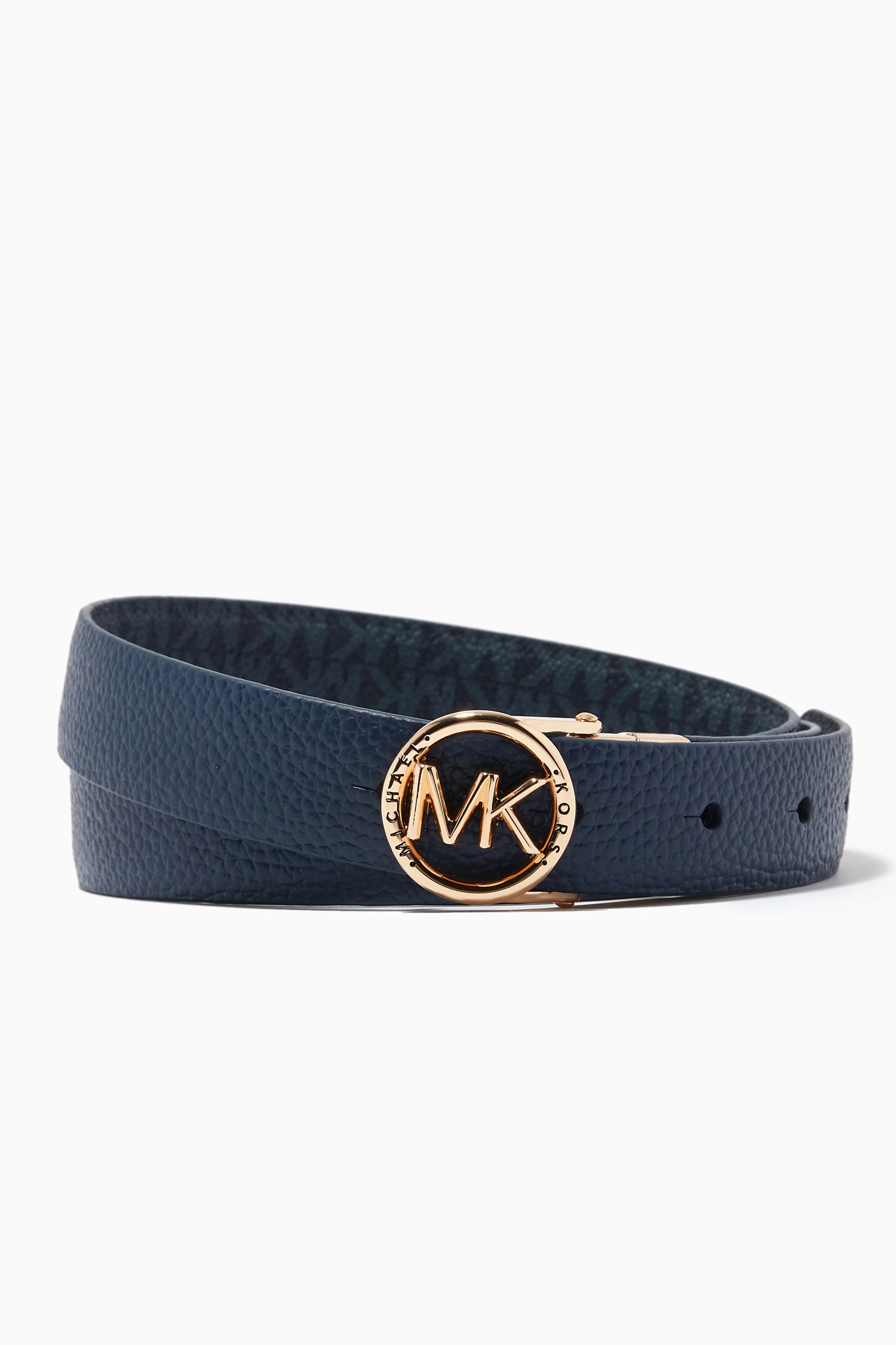 Michael kors belt womens navy store