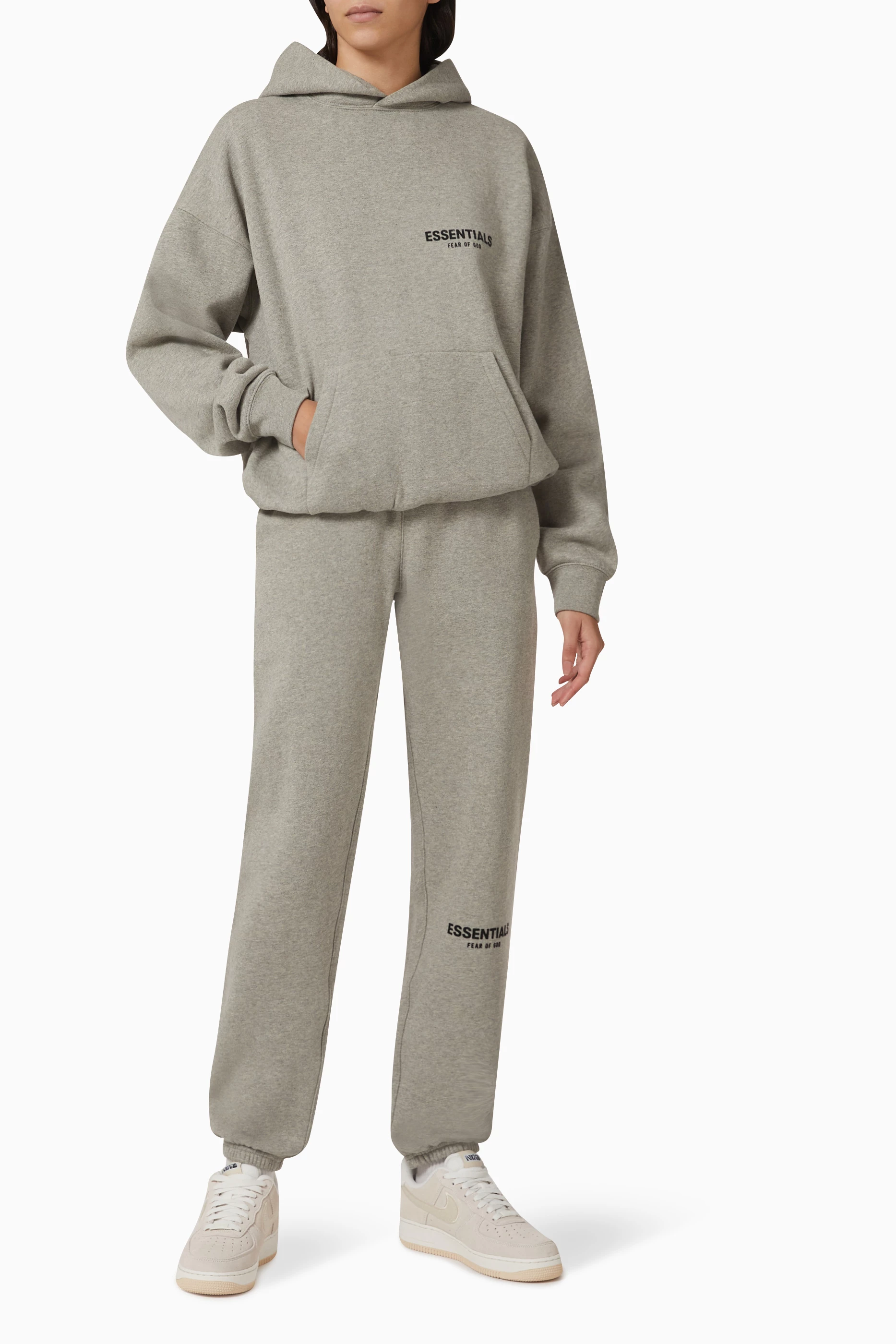 Fear Of God Essentials Gray Hoodie Online | emergencydentistry.com