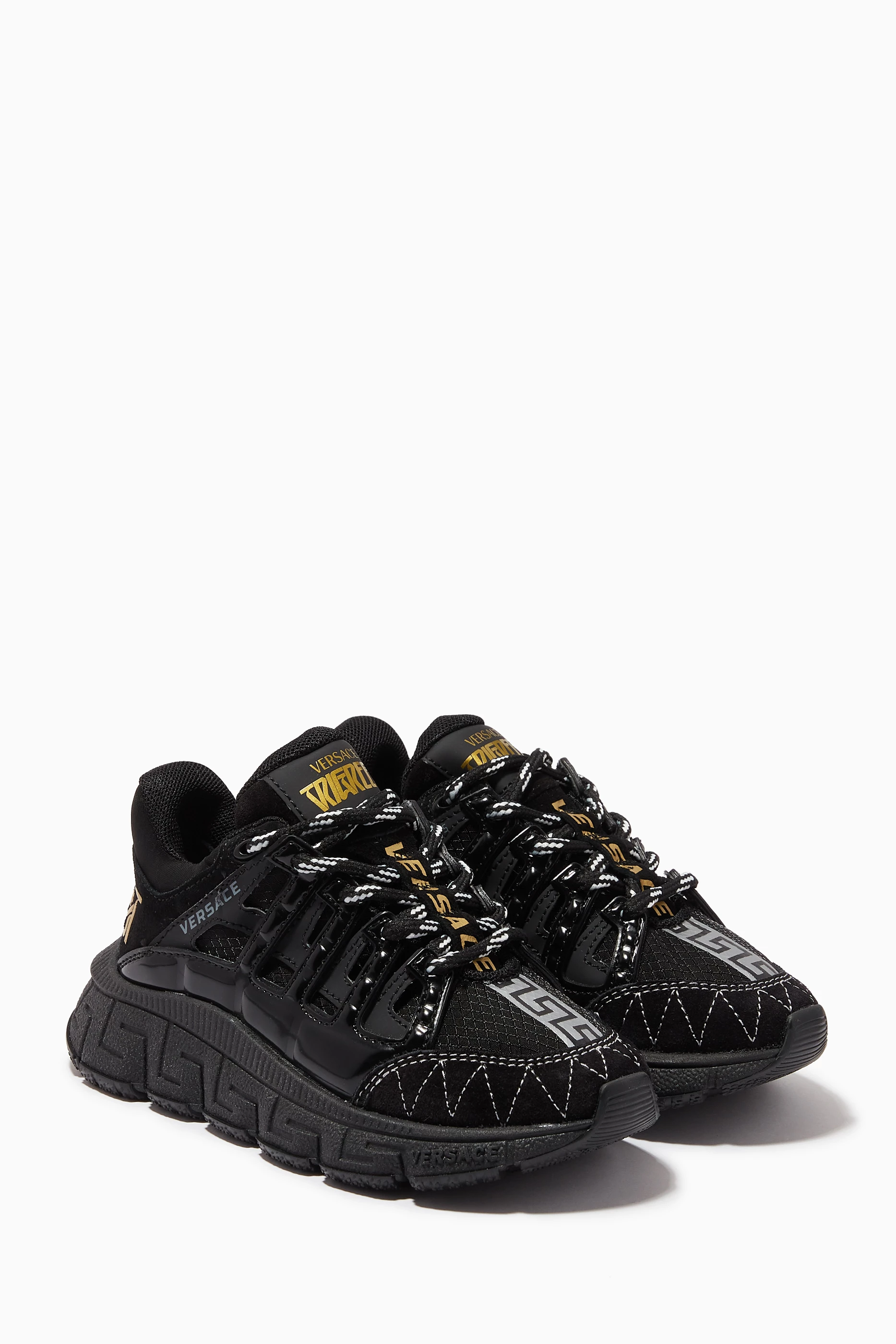 versace shoes black