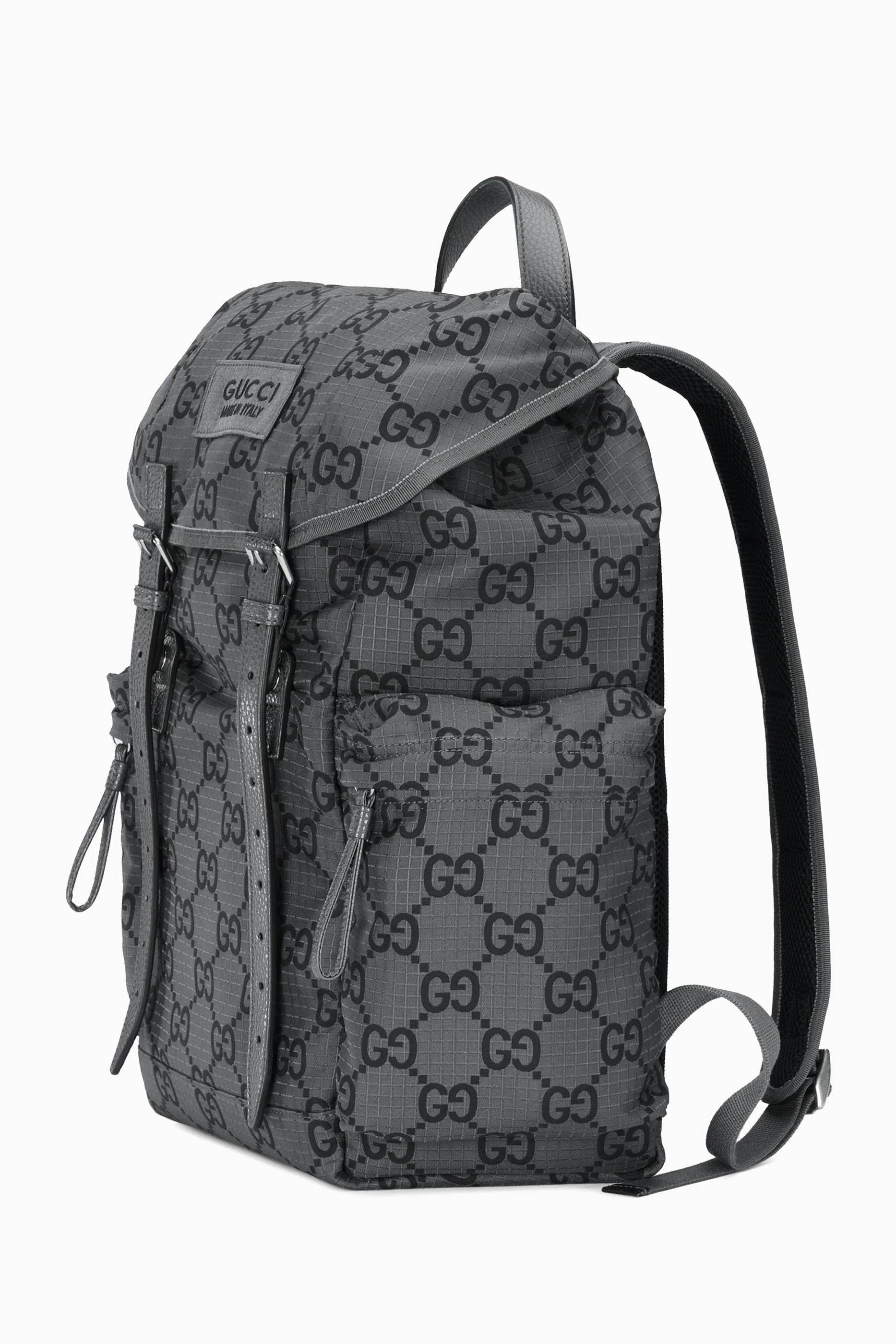 gucci backpack grey