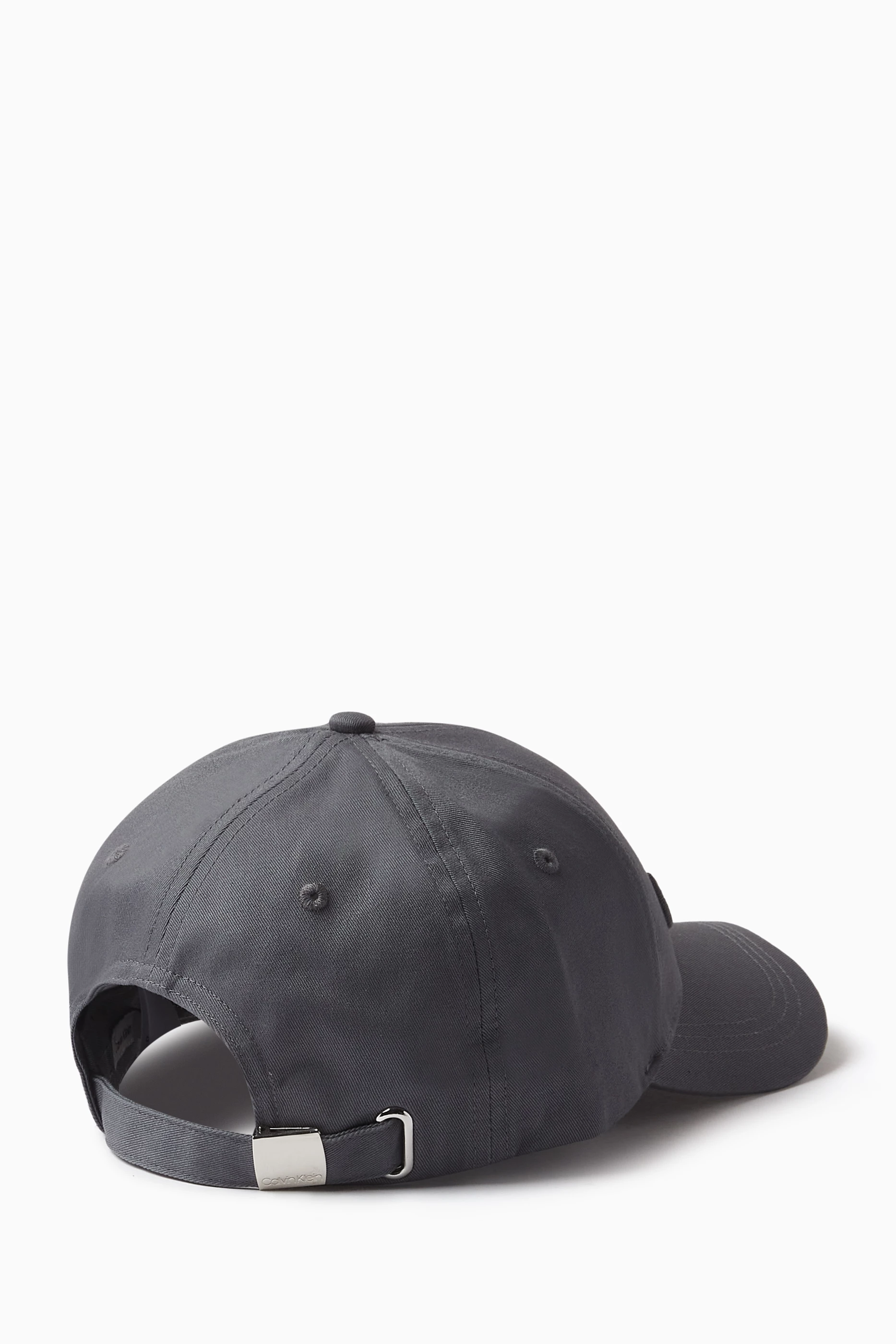 Buy Calvin Klein Grey Logo Embroidery Cap in Organic cotton Twill For Men Online Ounass Saudi