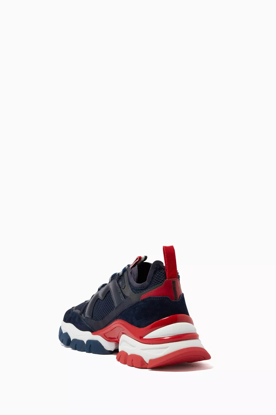 Buy Moncler Blue Leave No Trace Sneakers in Mesh Leather For Men Online Ounass Saudi
