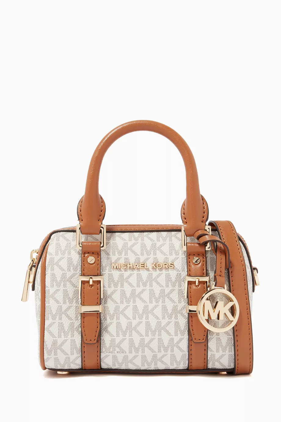 Buy Michael Kors White Bedford Legacy Extra Small Bag in Canvas Leather For Women Online Ounass Saudi